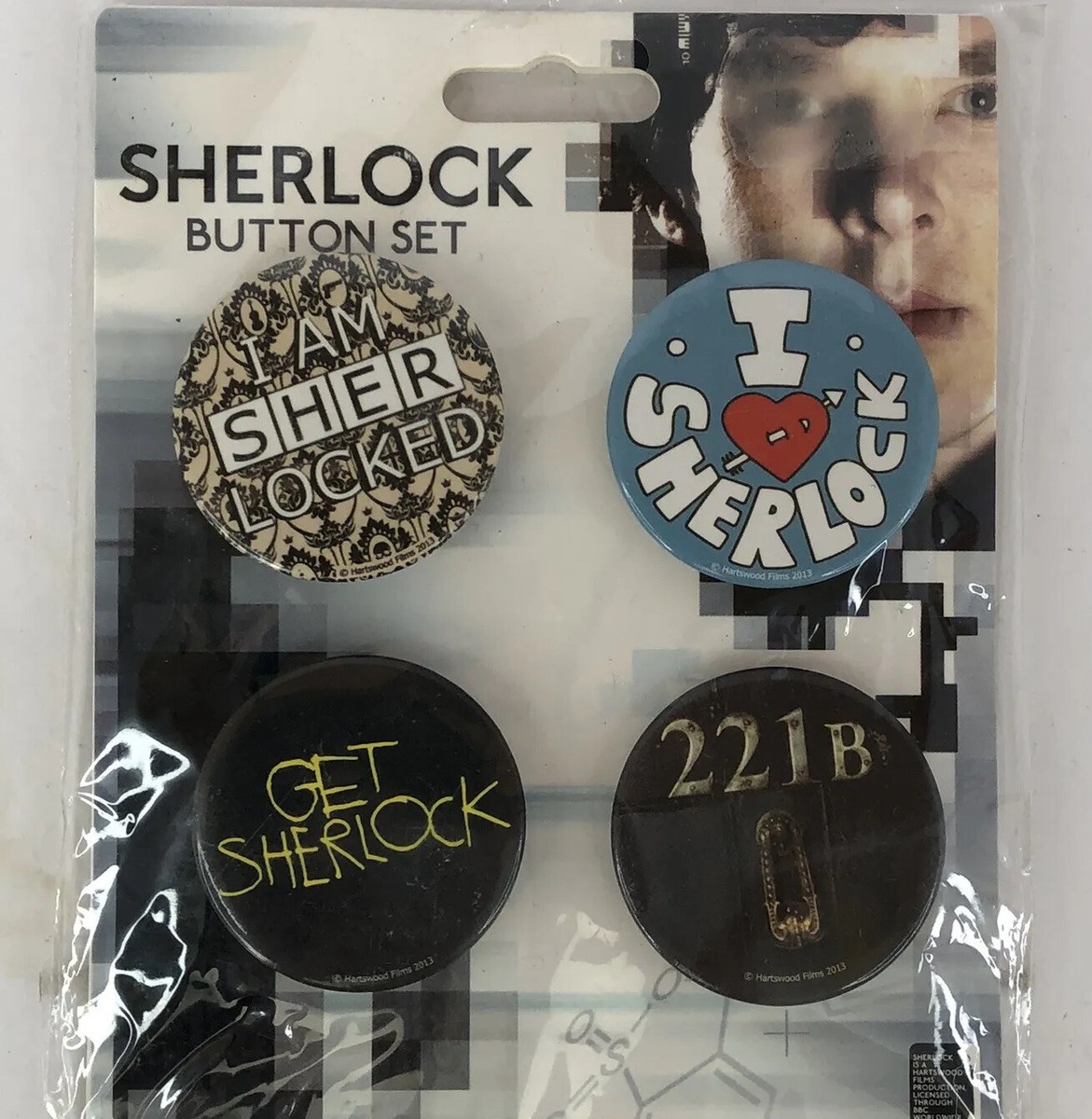 Sherlock Series Buttons SHERLOCK CBC & Radio Canada Media Solutions