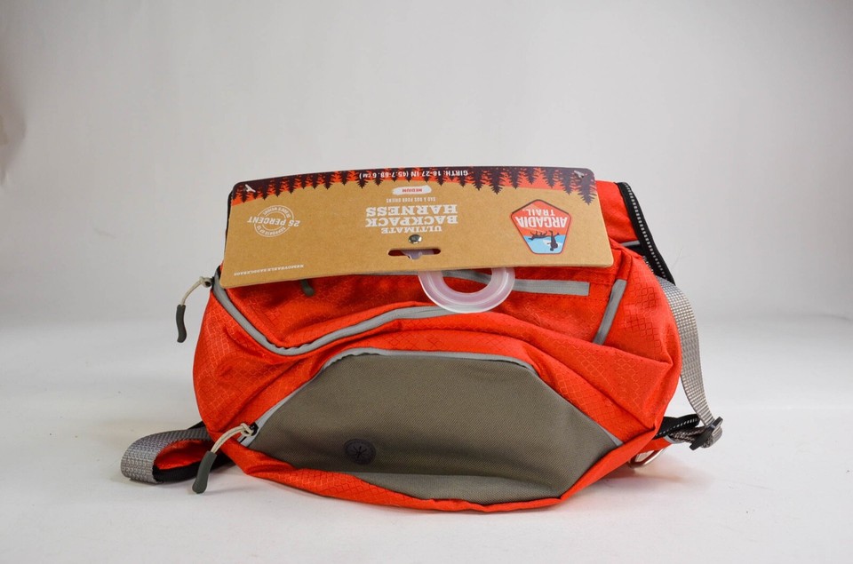 NWT Arcadia Trail Ultimate Backpack Harness For Dogs Red | Size M | eBay