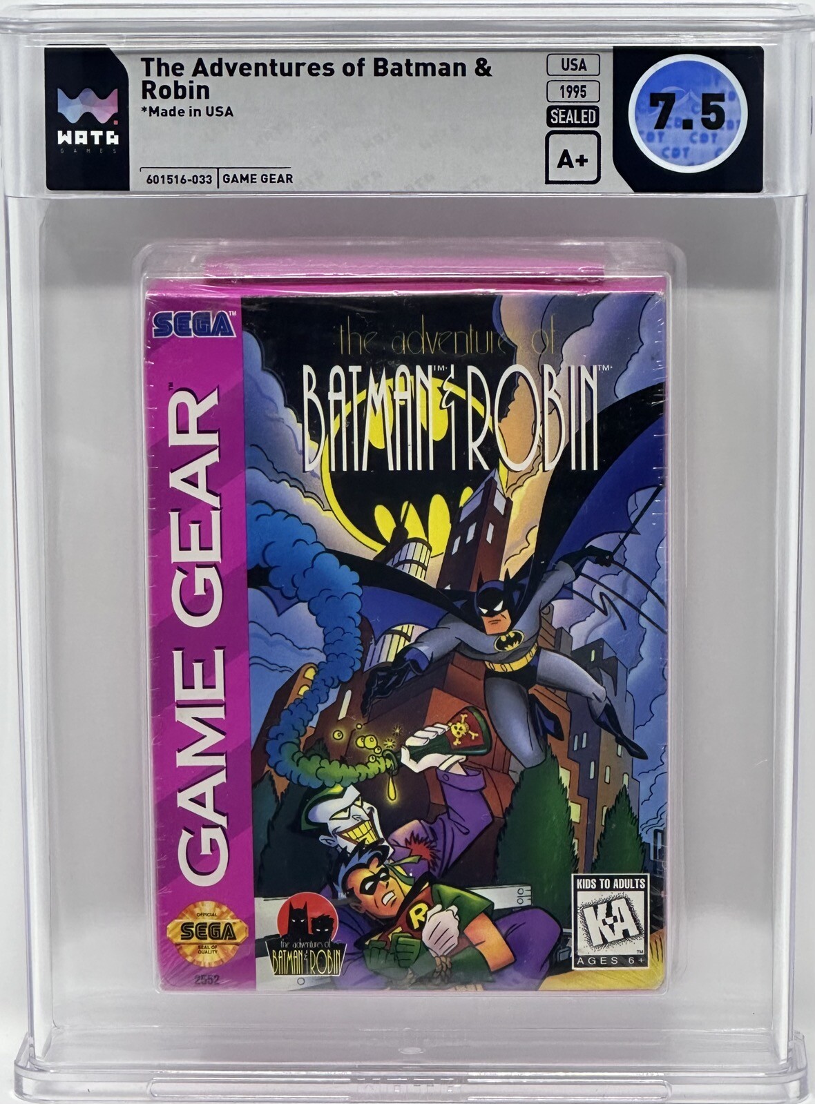 The Adventures of Batman & Robin (Sega Game Gear) WATA 7.5 A+ Factory ...