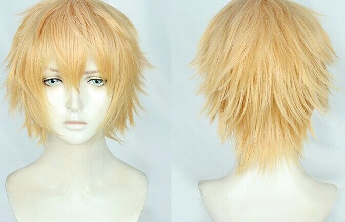 Chainsaw Man Denji Cosplay Costumes Costume Wig Gold Golden | eBay