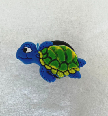 Original Jibbitz Croc/Shoe Charm: Blue Sea Turtle with Green Shell, new ...
