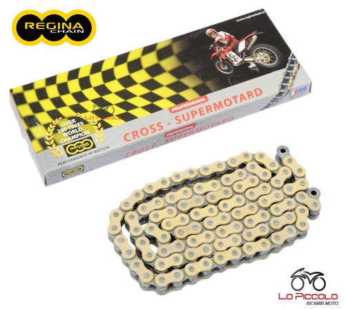 135RX3 CATENA REGINA RX3 PASSO 520 SENZA O-RING 120 ORO FANTIC ...