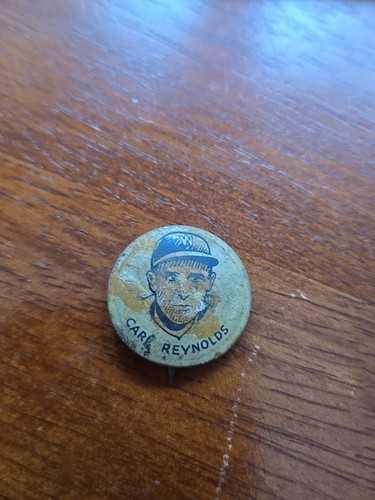 1933 Cracker Jack Baseball Pin Carl Reynolds Chicago White Sox, Rookie ...
