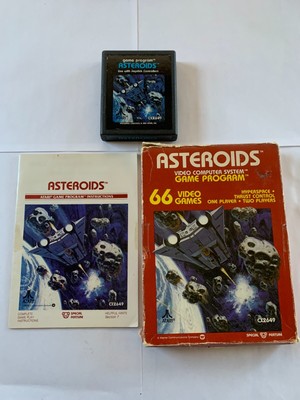 Atari 1981 Asteroids - 66 games on one cartridge Original Box Used ...