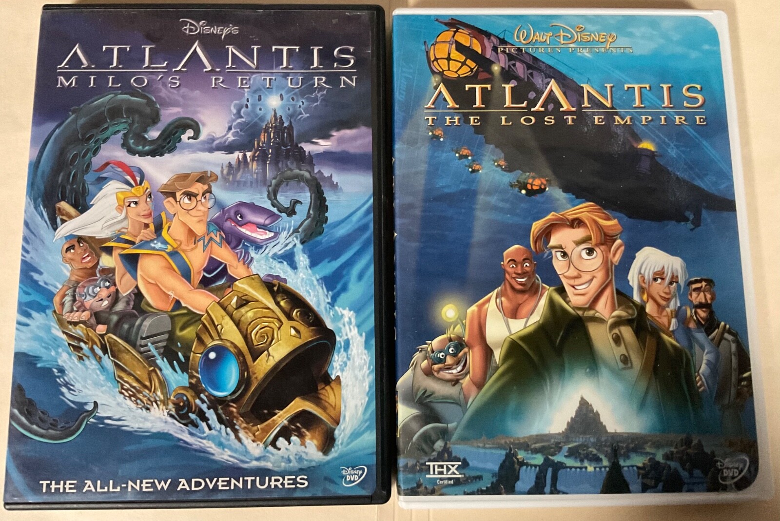 2 Disney ATLANTIS DVD lot: The Lost Empire & Milo’s Return | eBay