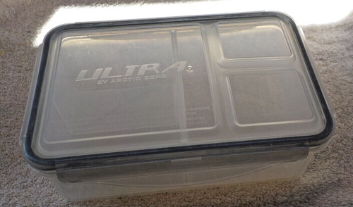 Ultra By Artic Zone Bento 3 Sectioned Lunch container w/ 2 clear ...