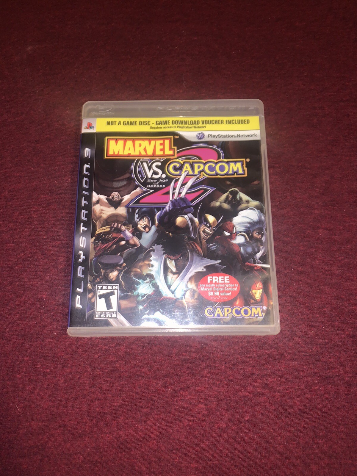 Marvel vs Capcom 2 PS3 - Rare! No Insert. Just Case! | eBay