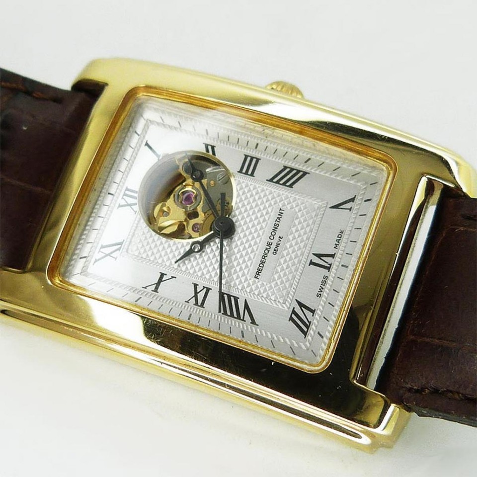 FREDERIQUE CONSTANT Watch Heartbeat Automatic Square Silver GP 33 x 26 ...