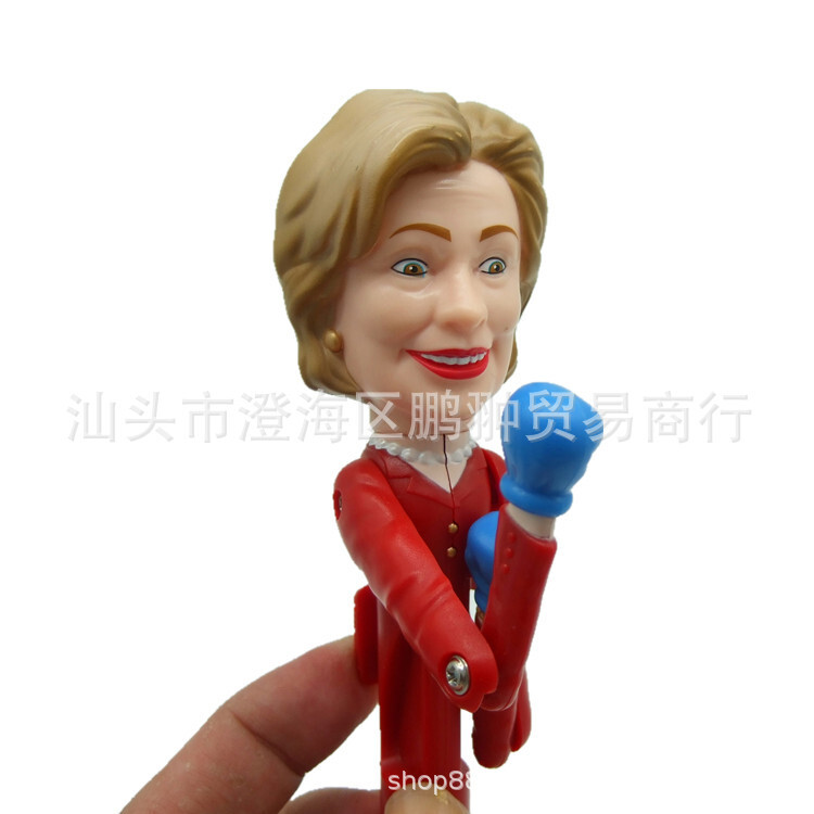 2pc Donald Trump Hot New Talking & Boxing Pens Clinton Toy Great Gift ...
