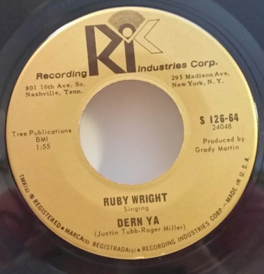 Ruby Wright DERN YA (GREAT ROCK & ROLL) #126-64 PLAYS VG++ NO NOISE! | eBay