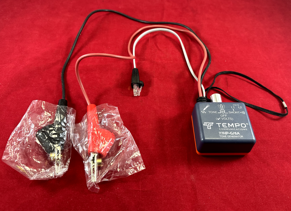 77HP-G/6A Tone Generator with Abn Clips | Cable Tracing, Continuity ...