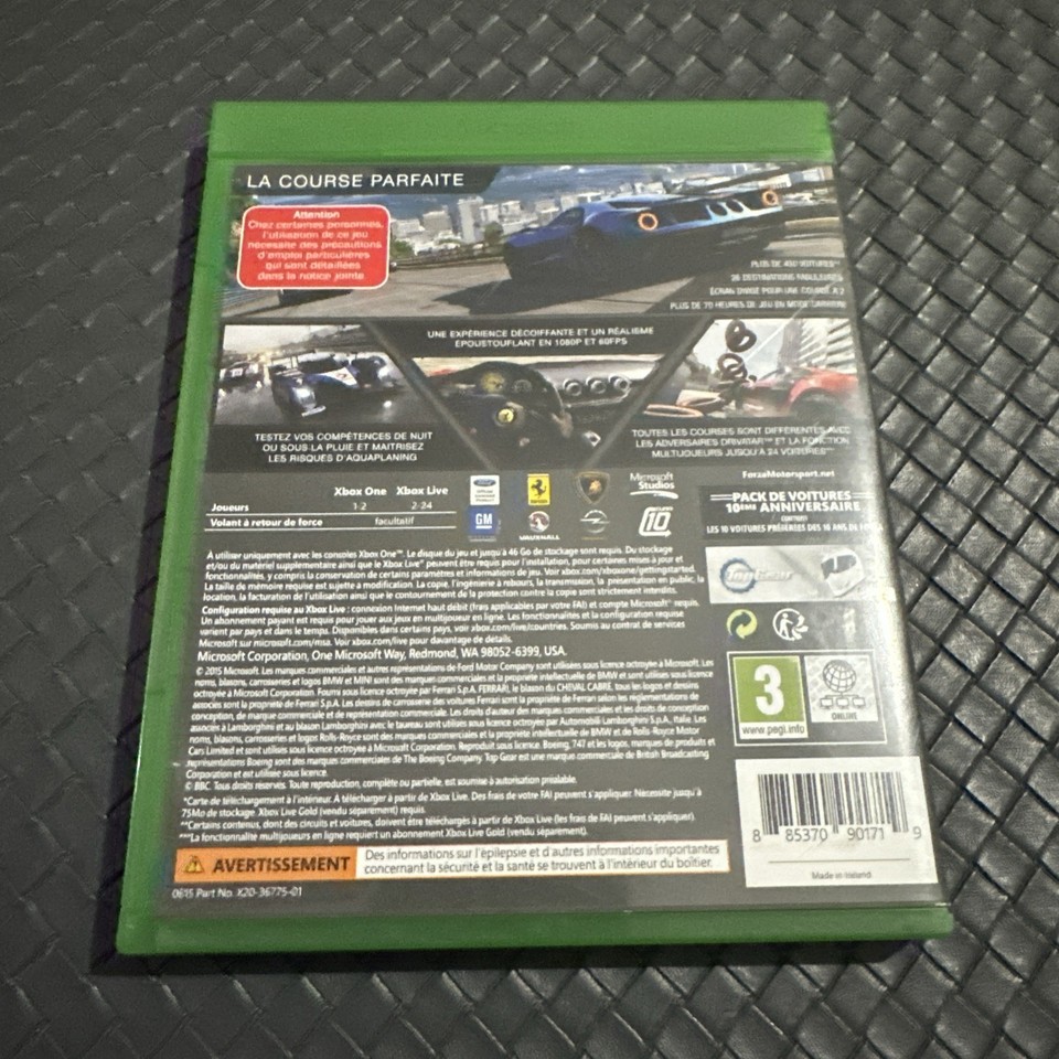 Forza Motorsport 6 - Microsoft Xbox One Version Française Comme Neuf ...