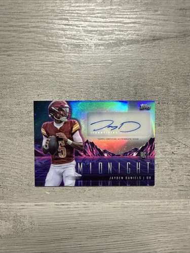 2024 Topps Midnight Jayden Daniels Horizon Auto RC Washington ...