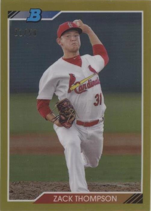 2020 Bowman Heritage - Chrome Prospects Zack Thompson #92CP-ZT Gold ...