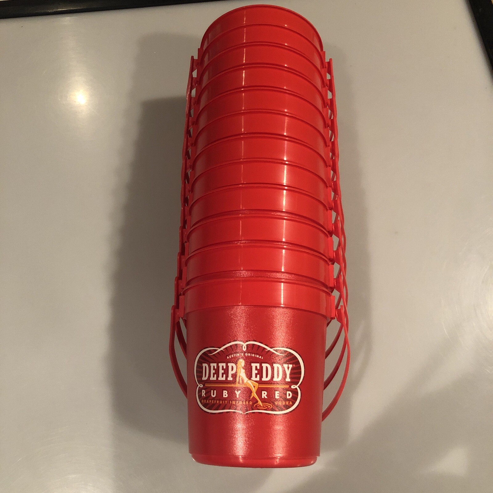 Deep Eddy Vodka Ruby Red promotional Red Bull Drink Buckets 1 dozen 12 ...