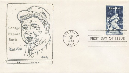US 2046 FDC Babe Ruth PM Cover 91/200 | eBay
