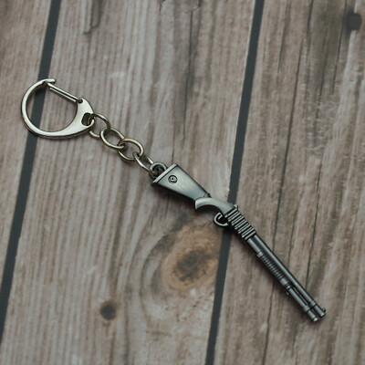 Shotgun Keychain Rifle Gun Model Metal Keyring Key Ring Chain Black ...