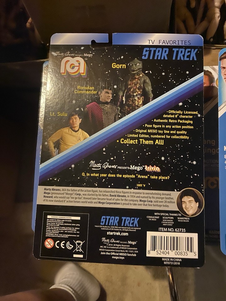 Star Trek-NuMego: Gorn (Target Version) On “dinged Card” 8” Fig | eBay