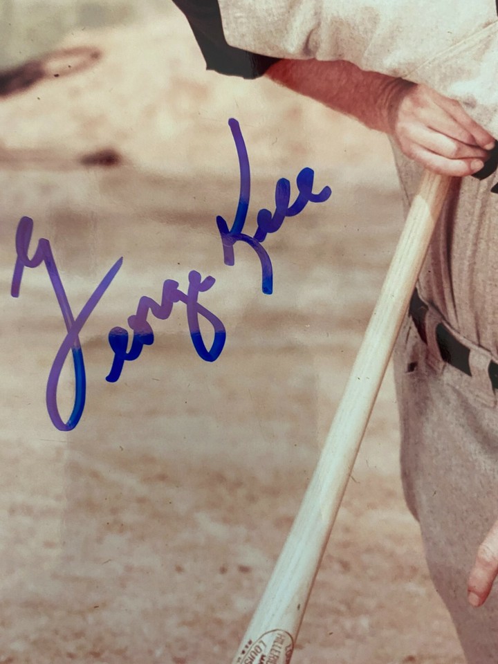 GEORGE KELL DETROIT TIGERS MLB SIGNED VINTAGE 8 X 10 COLOR PHOTOGRAPH ...