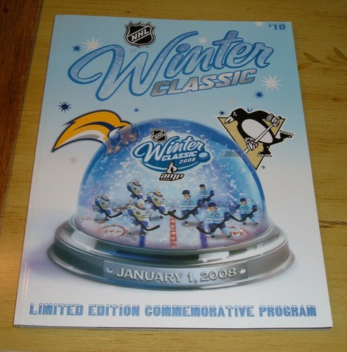 2008 Winter Classic program Buffalo Sabres vs Pittsburgh Penguins | eBay