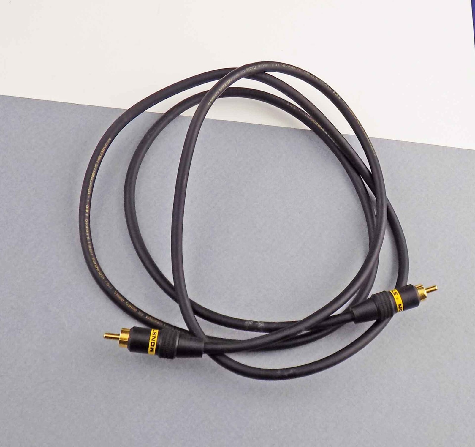 Monster SV1 Composite Video Cable RCA Std Linear Bandwidth 75 Ohm ...