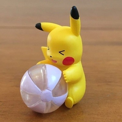 Pikachu Small Plastic Figure Pokemon Giragira Sunshine Pastel Beach ...