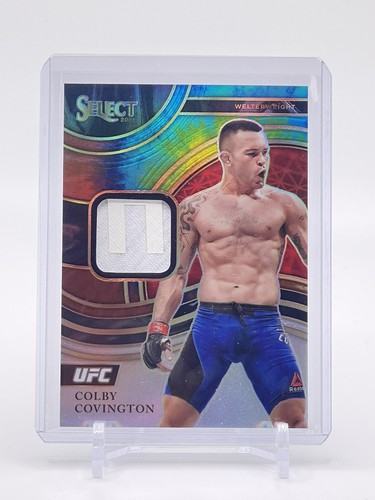 2021 Panini UFC Select COLBY “CHAOS” COVINGTON Fighter Worn Tie Dye ...