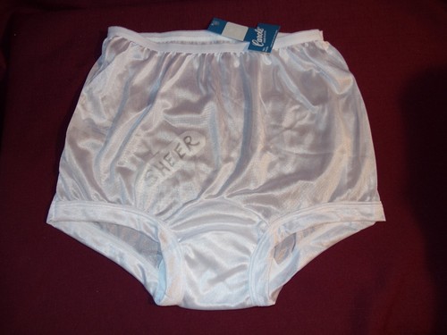 3 new Super Sheer Soft White Brief Panties soft cuff leg, no leg ...