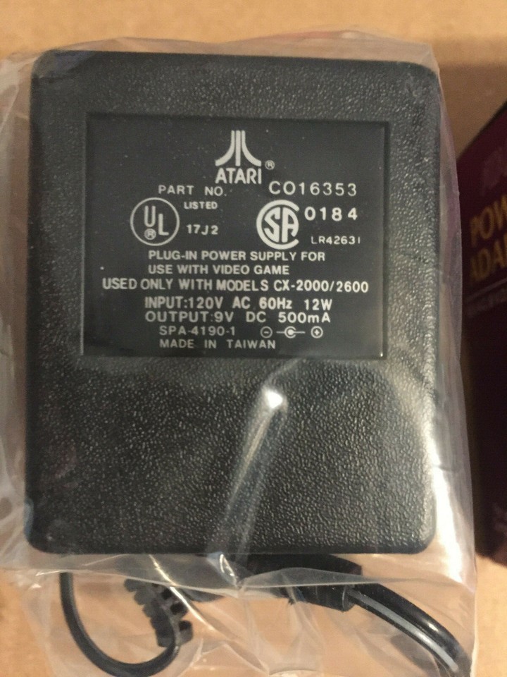 2600 POWER SUPPLY AC Adapter Plug Orig Atari New Purple | eBay