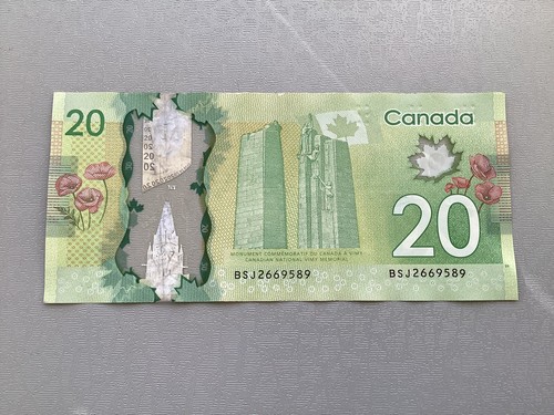 Error, dropped digit Canada $20 bank note | eBay