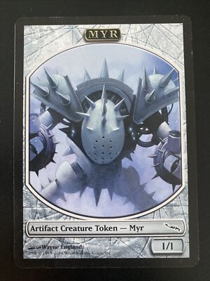 1/1 Myr Token MTG Magic Player Rewards Mirrodin Set Version NM English ...