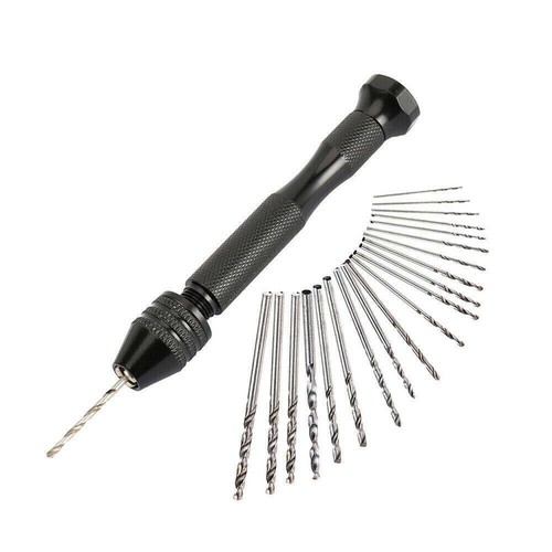 Precision Pin Vise Hand Drill Set Of 10 Pieces Rotary Tools Models ...