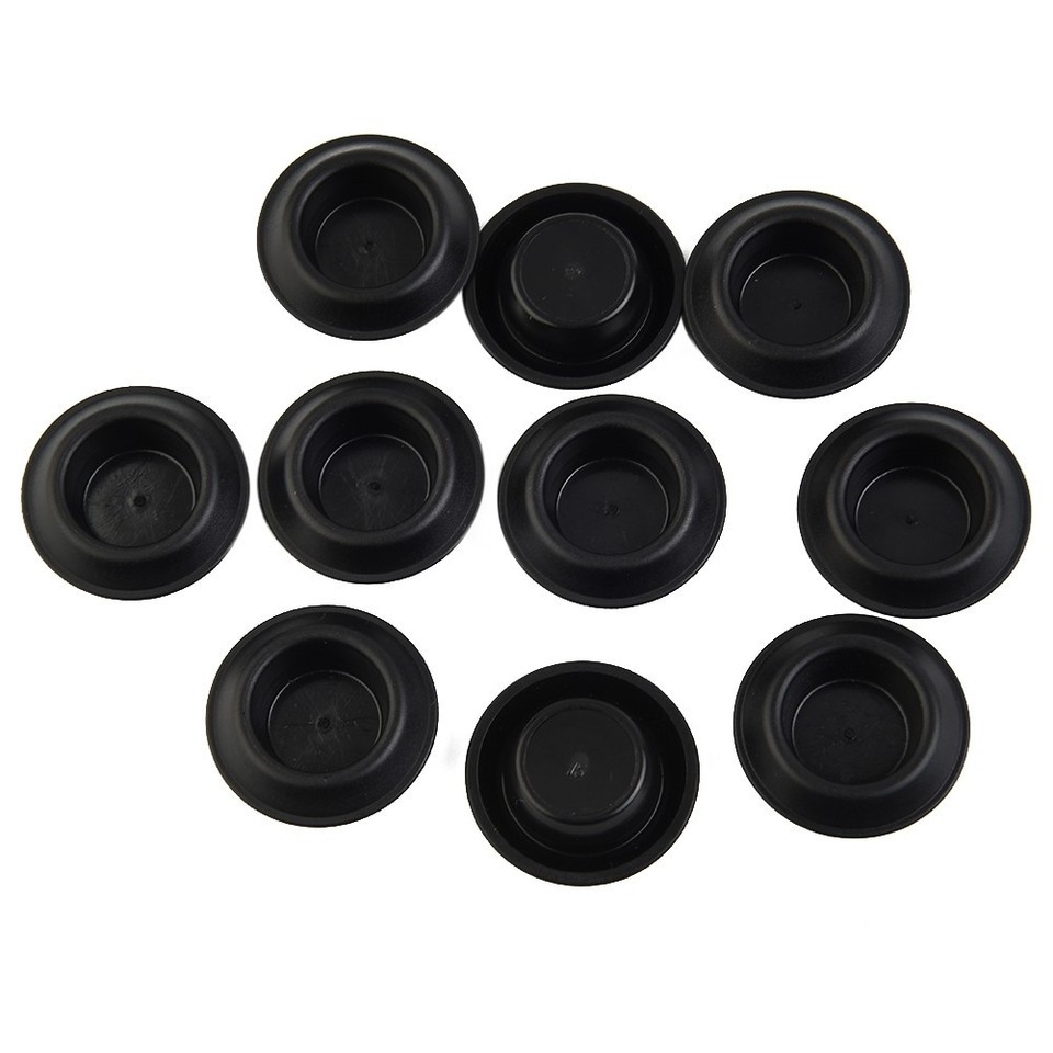 60 Piece Flush Mount Black-Plastic Hole Plug-Assortment Auto Body Sheet ...