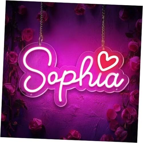 Sophia Name Neon Sign, Birthday Gifts for Kids Teens Girls Boys, Sophia ...