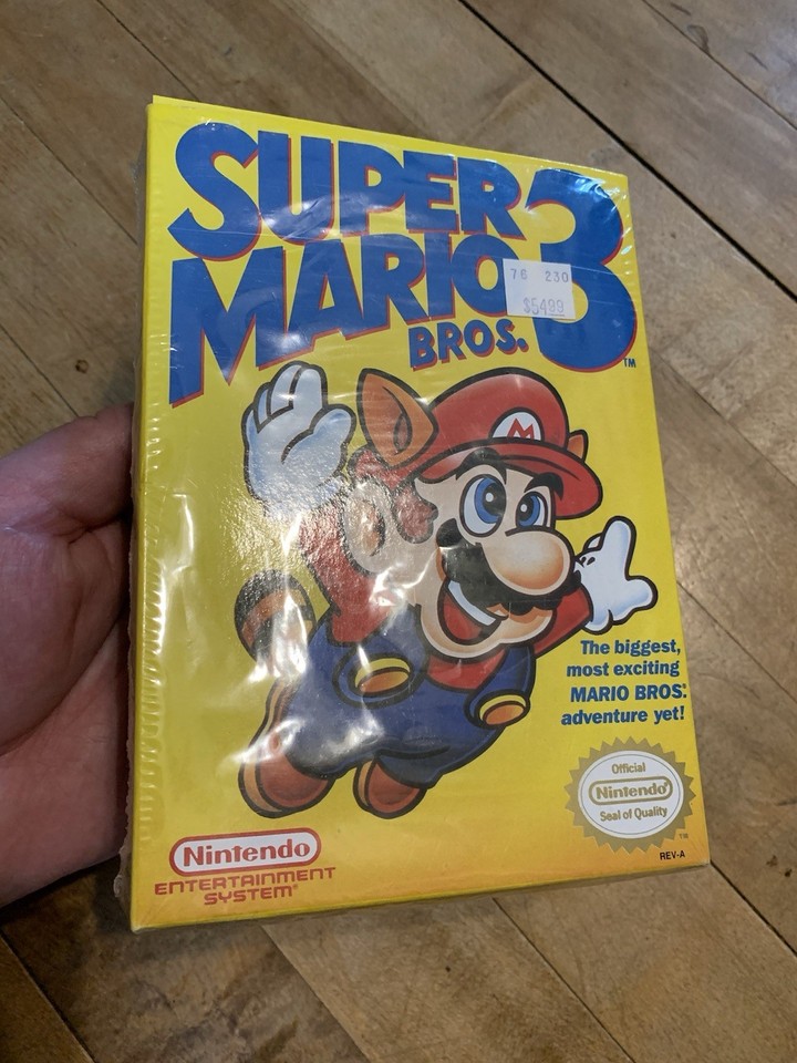 Nice! Super Mario Bros. 3 Box Only For CIB Nintendo NES, 1990) Cgc Wata ...