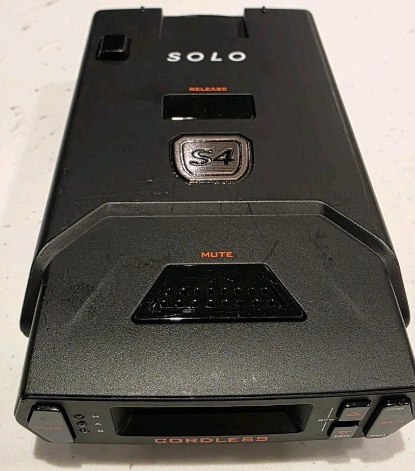 Escort SOLO 4 Cordless Radar Detector - Black 737795003410| eBay