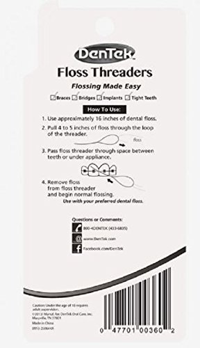 5 Pack Dentek Floss Threaders 50 Each | eBay