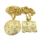 NEW GLORY BOYZ & GLO-GANG PENDANT &24"&30" C-CUBAN CHAIN NECKLACE SET ...