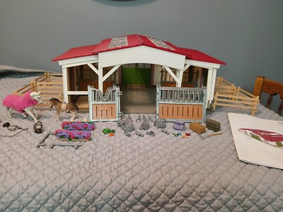 Schleich Horse Club Riding Center With Rider And Horses #42344 | eBay