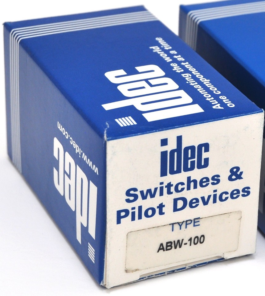 IDEC ABW-100 SWITCH PUSHBUTTON ACTUATOR Chrome Bezel SWITCH CAP included | eBay