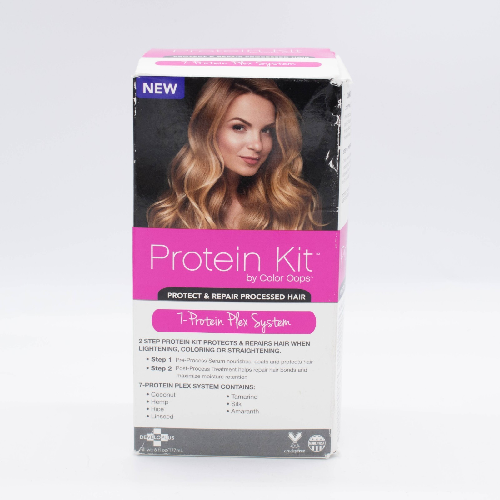 Color Oops Protein Kit 2 Step Process to Protect & Repair Damaged Hair ...