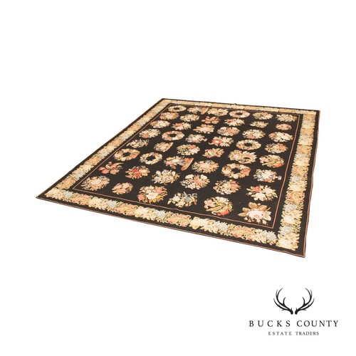 Stark Vintage Needlepoint Wool Area Rug, 12' x 10' | eBay