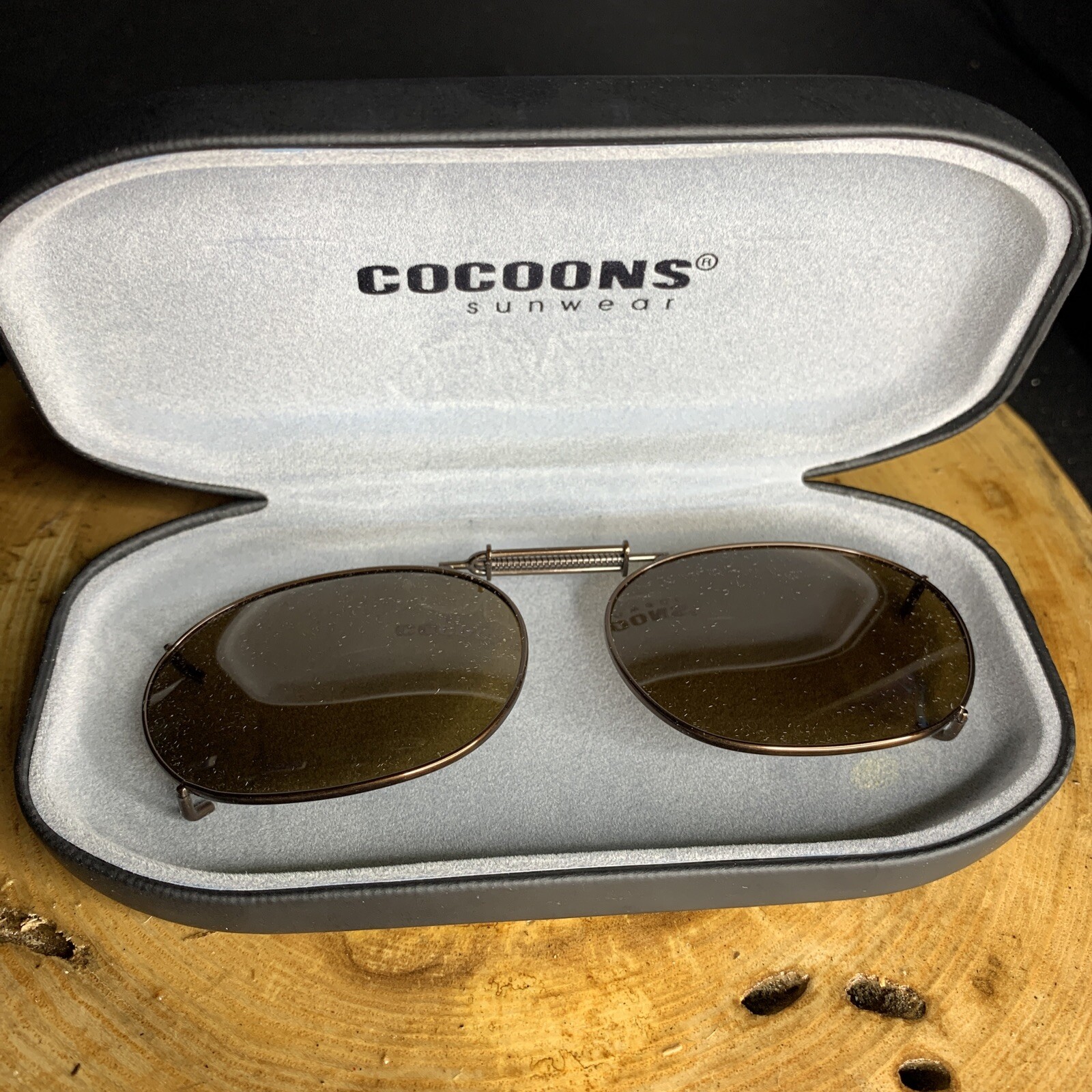 COCOONS SUNWEAR Clip On Mens Polarized Sunglasses with Case. Nice | eBay