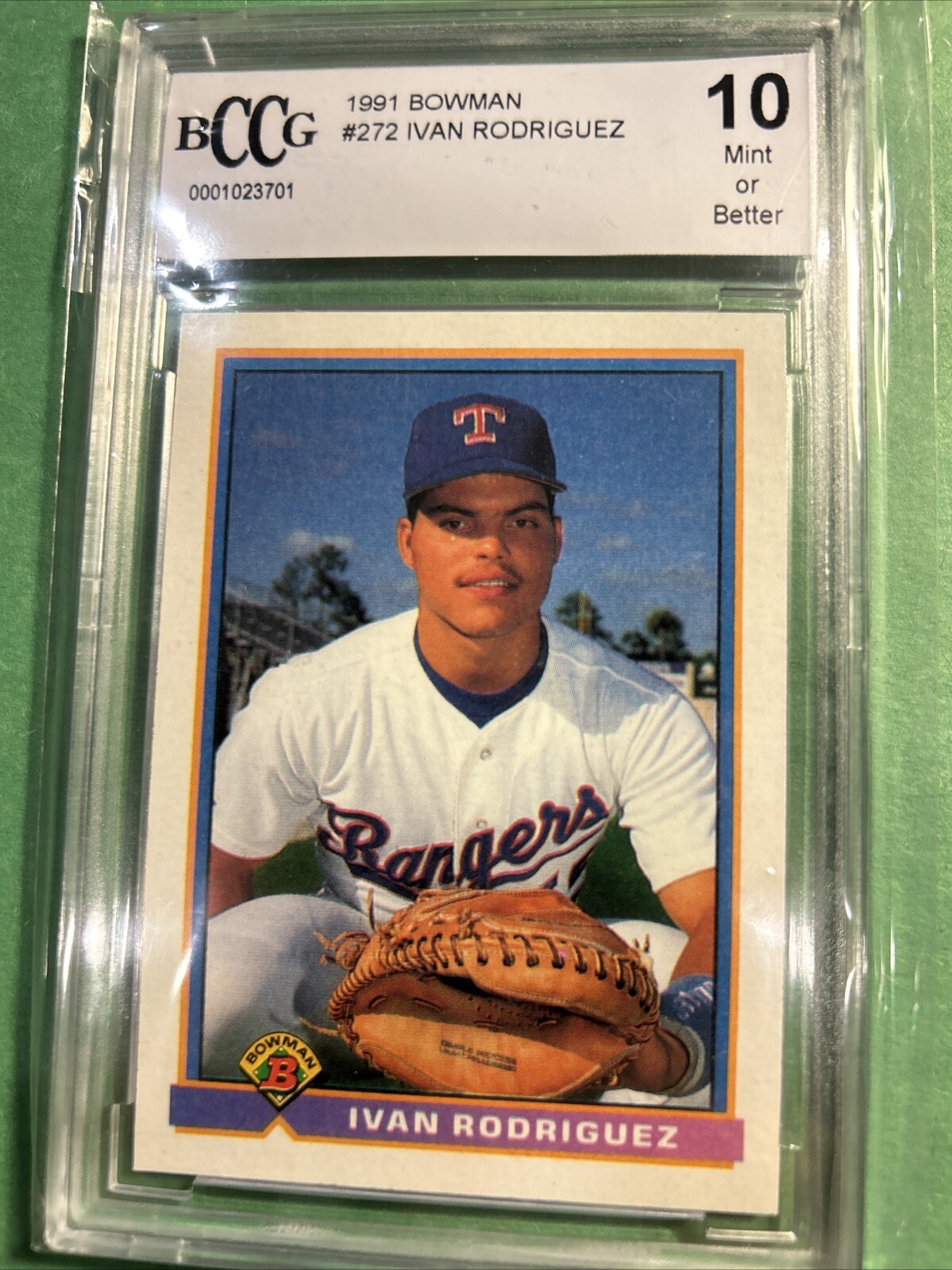 Ivan "Pudge" Rodriguez 1991 Bowman - #272---Rookie Card---BCCG 10 Mint ...