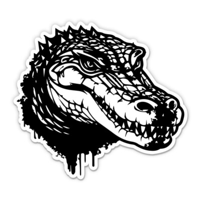 Alligator Crocodile Croc Gator Vinyl Sticker - SELECT SIZE | eBay