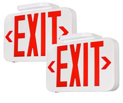 Philips LED Emergency Exit Light Sign - Red/GREEN Letter | eBay