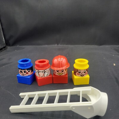 Vintage 1984 Ritvik Mega Blocks 2 Sided Figures Characters and ladder ...