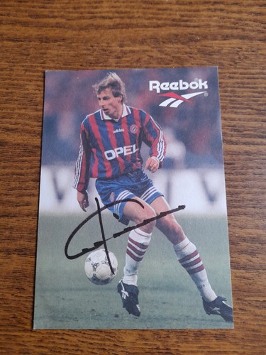 JURGEN KLINSMANN card Signed Signée- FC BAYERN MUNCHEN AUTOGRAPH ...