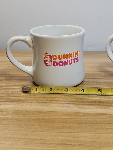 Lot of 2 Vintage Dunkin' Donuts Diner Style Heavy Ceramic Coffee Cup ...