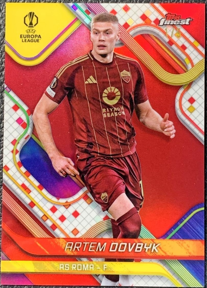 2024-25 Topps Finest Uefa Club Competitions - Artem Dovbyk #75 Red Refractor /5 for sale online ...